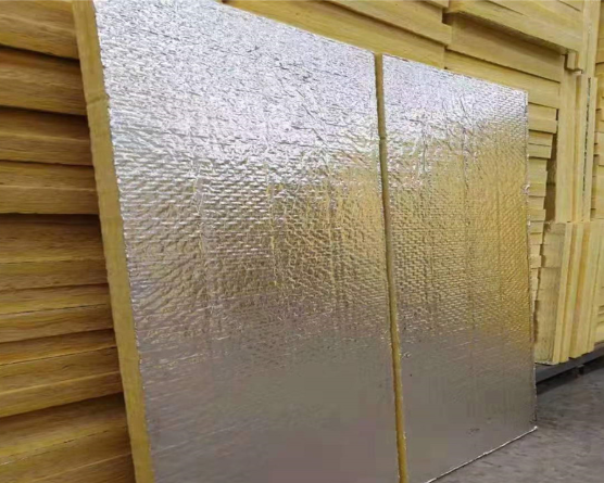 20-100kg/M3 Glass Wool Acoustic Panels High Temperature Insulation Board